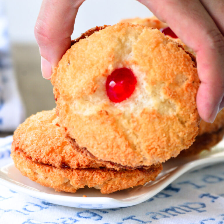 Lebanese Coconut Cookies - hadias lebanese cuisine