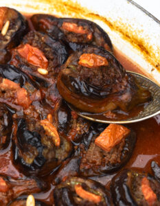 Sheik El Mahshi/ Lebanese Stuffed Eggplants - hadias lebanese cuisine